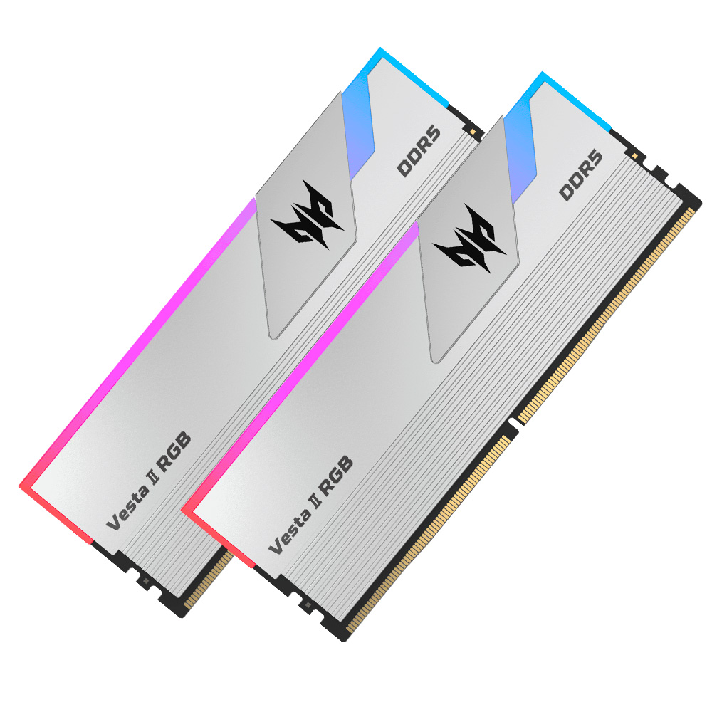Memoria 32gb 2x16 6000mhz Ddr5 Vesta Ii Rgb Silver Expo Predator | HYPERGAMING