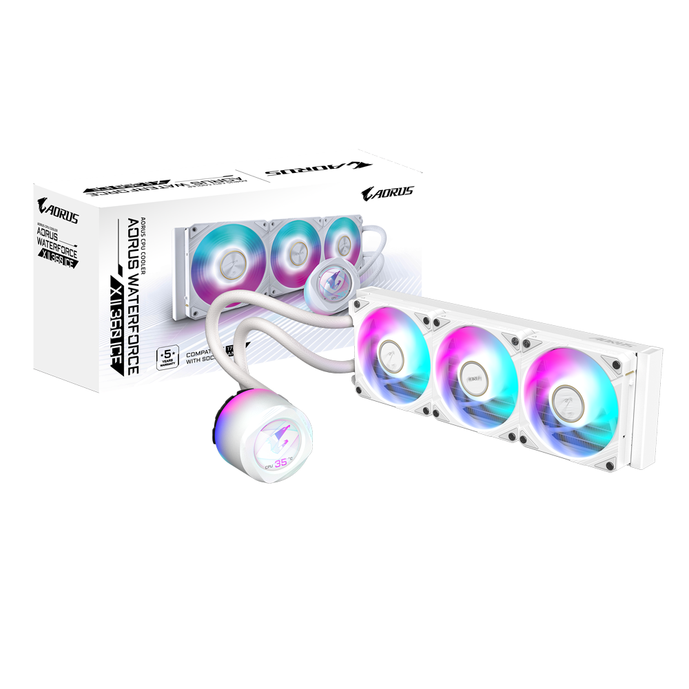 Water Cooling Aorus Waterforce X Ii 360 Ice Argb Lcd Display Gigabyte | HYPERGAMING