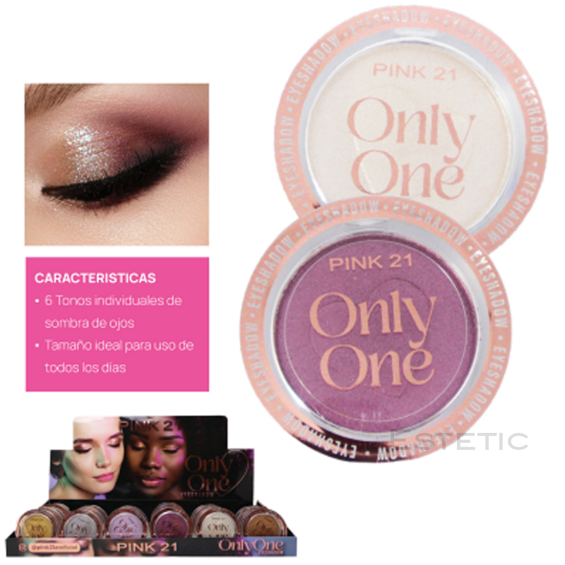Pack X6 Paletita Sombra Individual Only One Pink 21 (PROMO) | Estetic ...