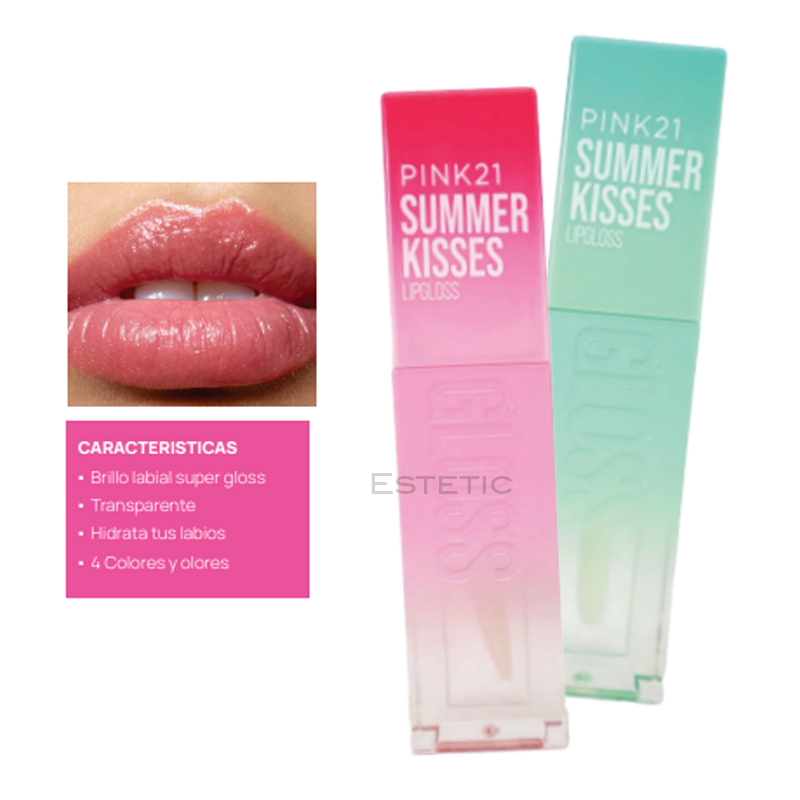 Super Gloss Summer Kisses Tono Suave Pink 21 | Estetic Make Up ...