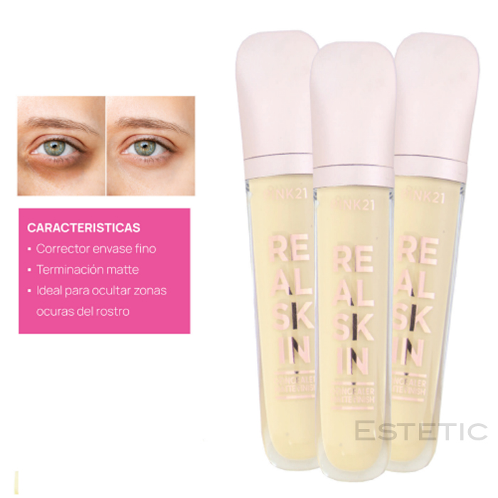 Corrector Real Skin Matte Pink 21 | Estetic Make Up - Maquillaje por ...