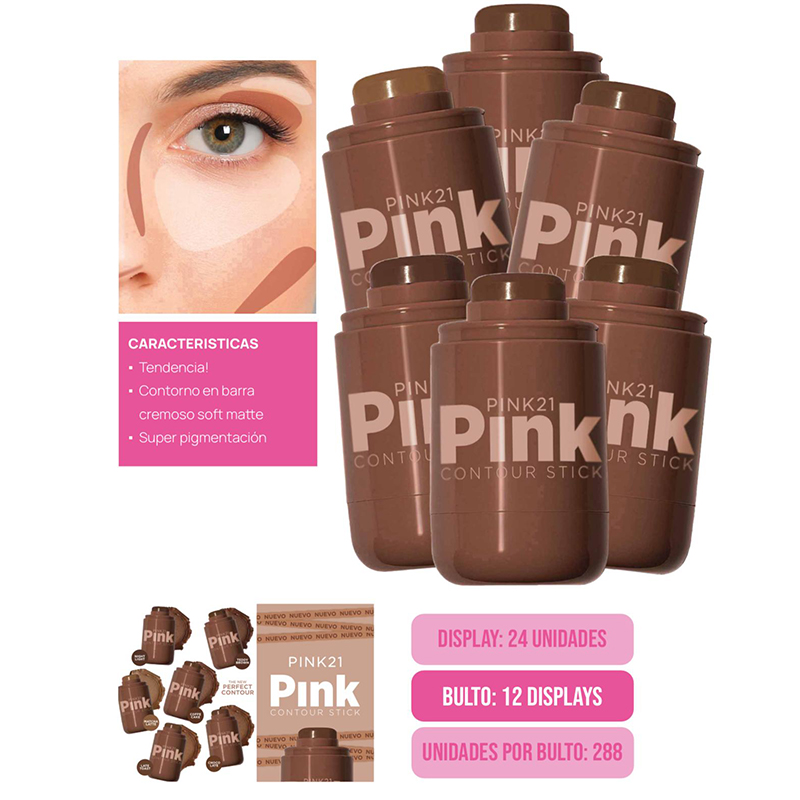 Contorno Stick Cremoso VIRAL Pink 21 | Estetic Make Up