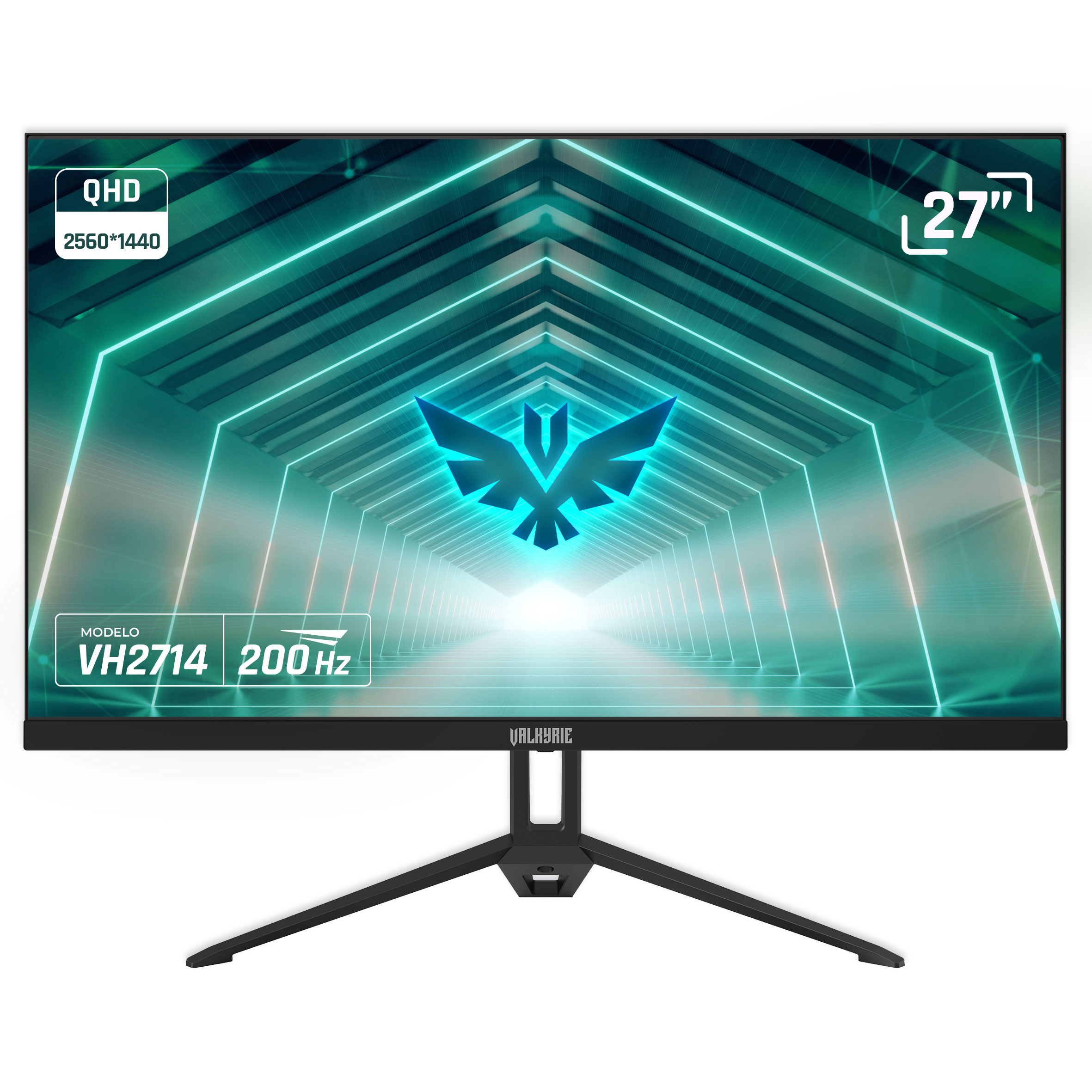 Monitor Valkyrie 27" Qhd 1440p 200hz 1ms Ips G Sync Hdr | Rocket Hard