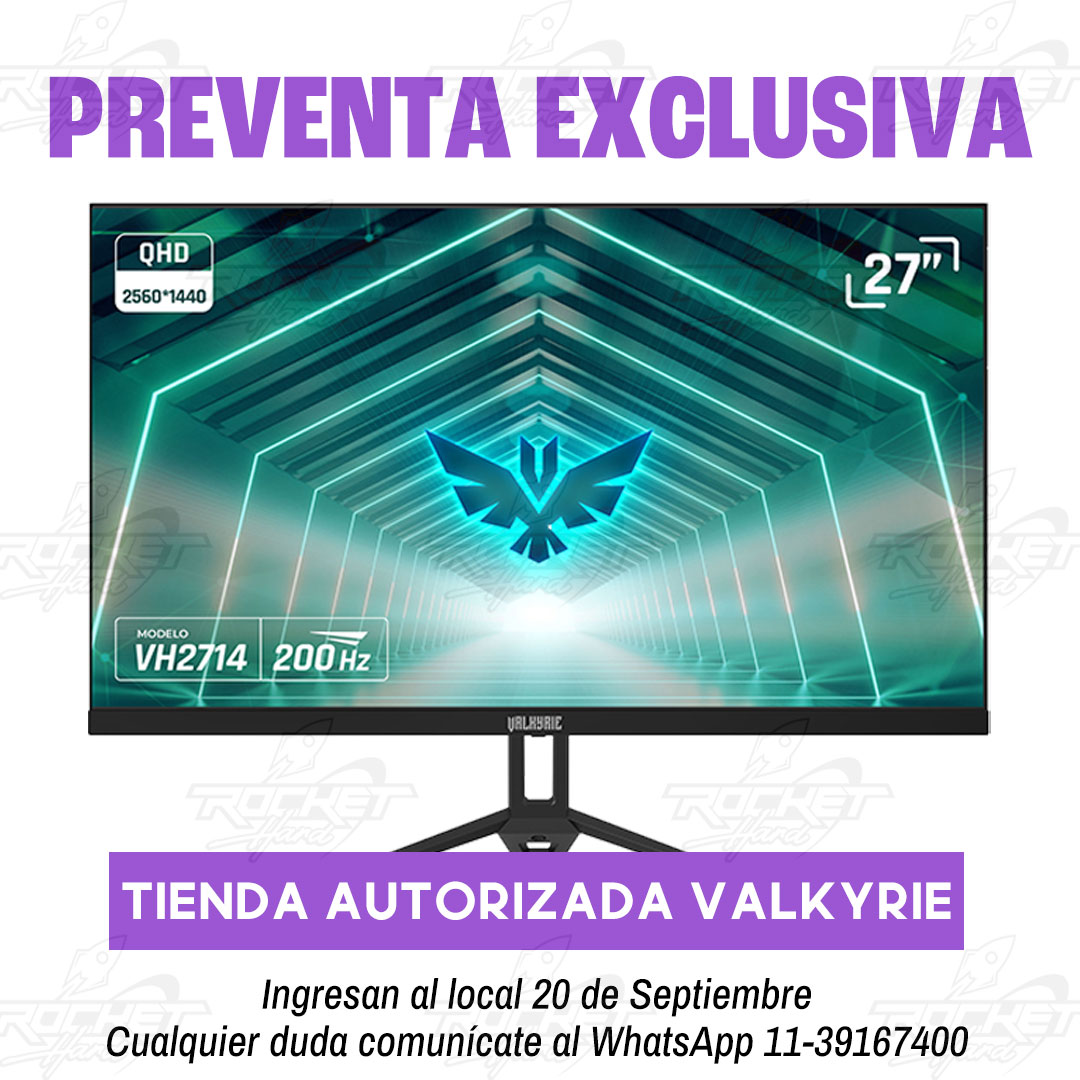 Monitor Valkyrie 27" Qhd 1440p 200hz 1ms Ips G Sync Hdr (preventa ...