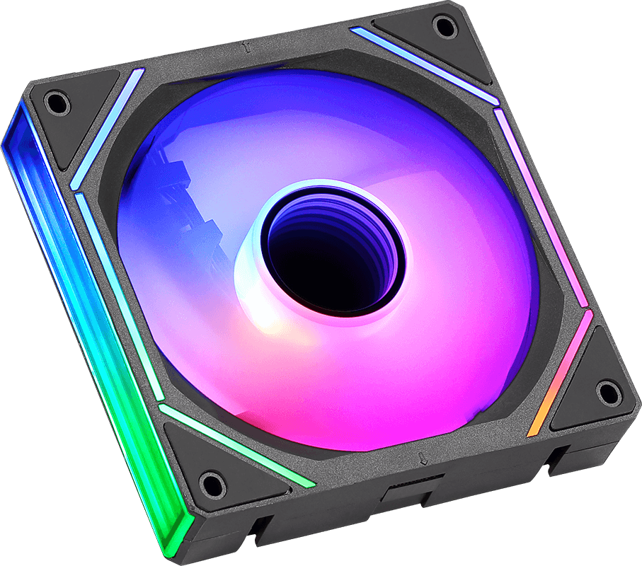 Fan Formula V Air Bridge Black Argb (12cm, Argb, Pack X 3) | Rocket Hard