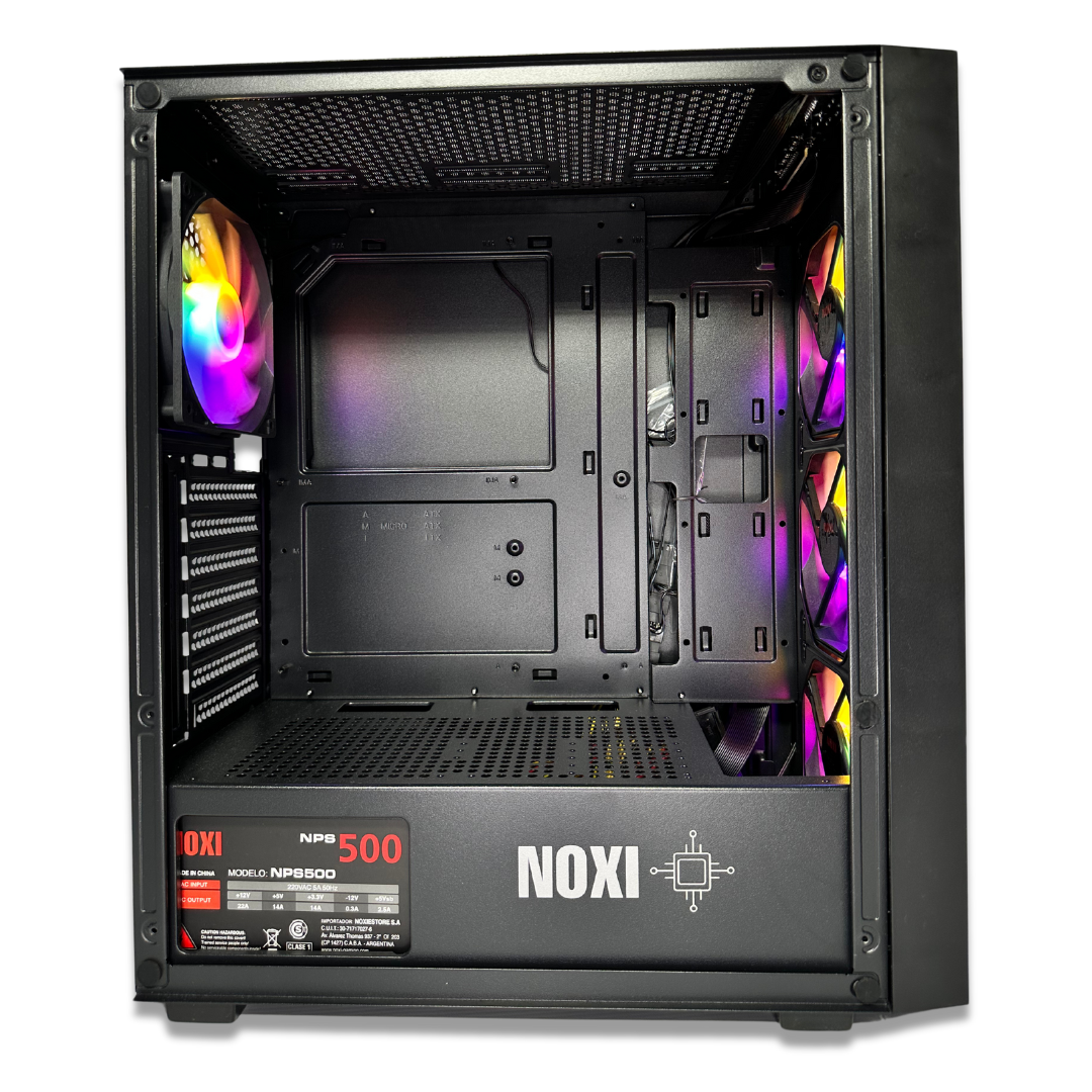 Gabinete Noxi Gaming Flare V2 Rgb + Fuente | Noxie Store