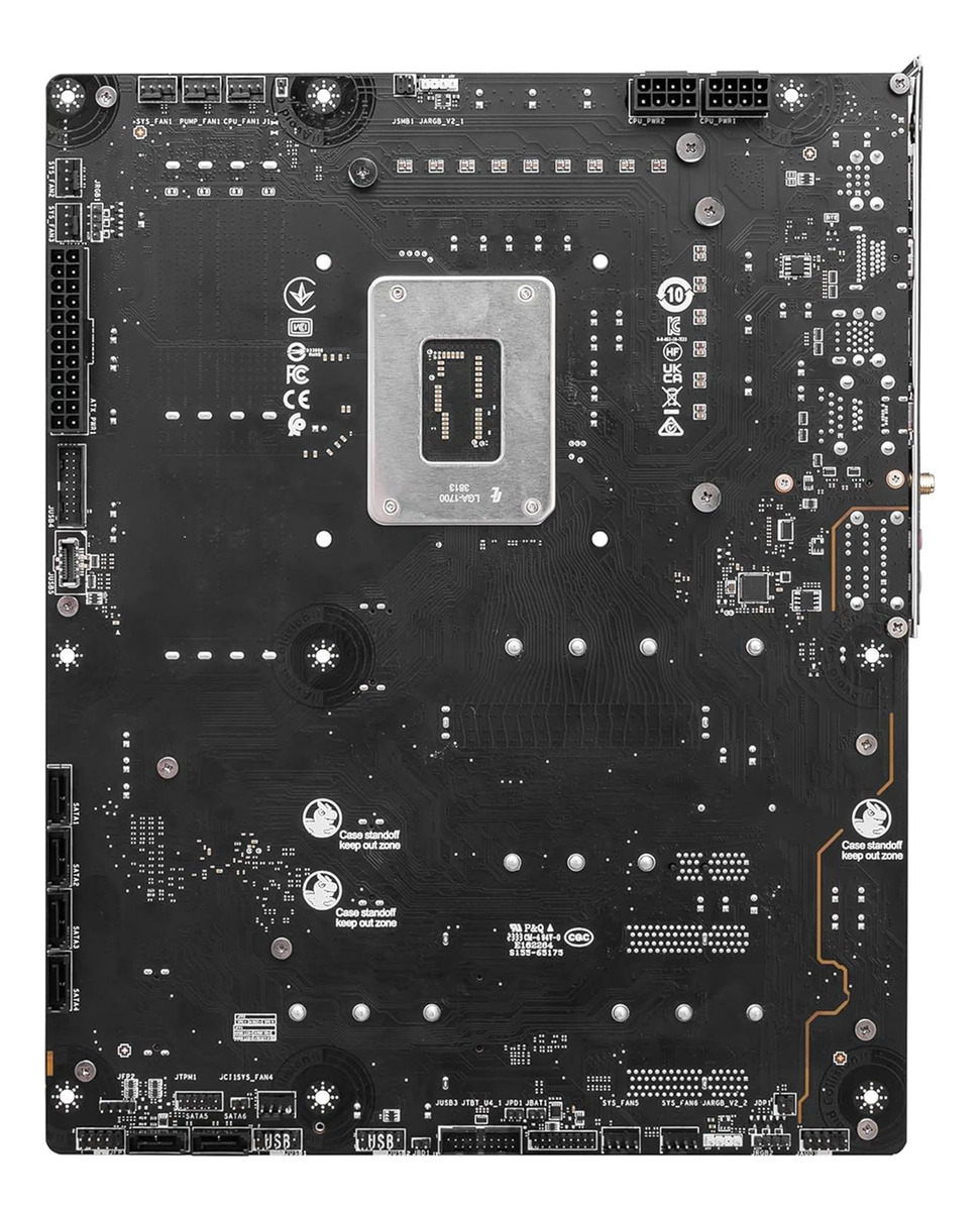 MOTHER MSI (1700) Z790 PROJECT ZERO WIFI | Crosshair Gaming Computacion