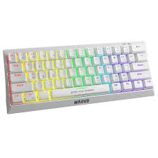 TECLADO GAMING 60% MARVO KG962G WH SP-R | The Gamer Shop