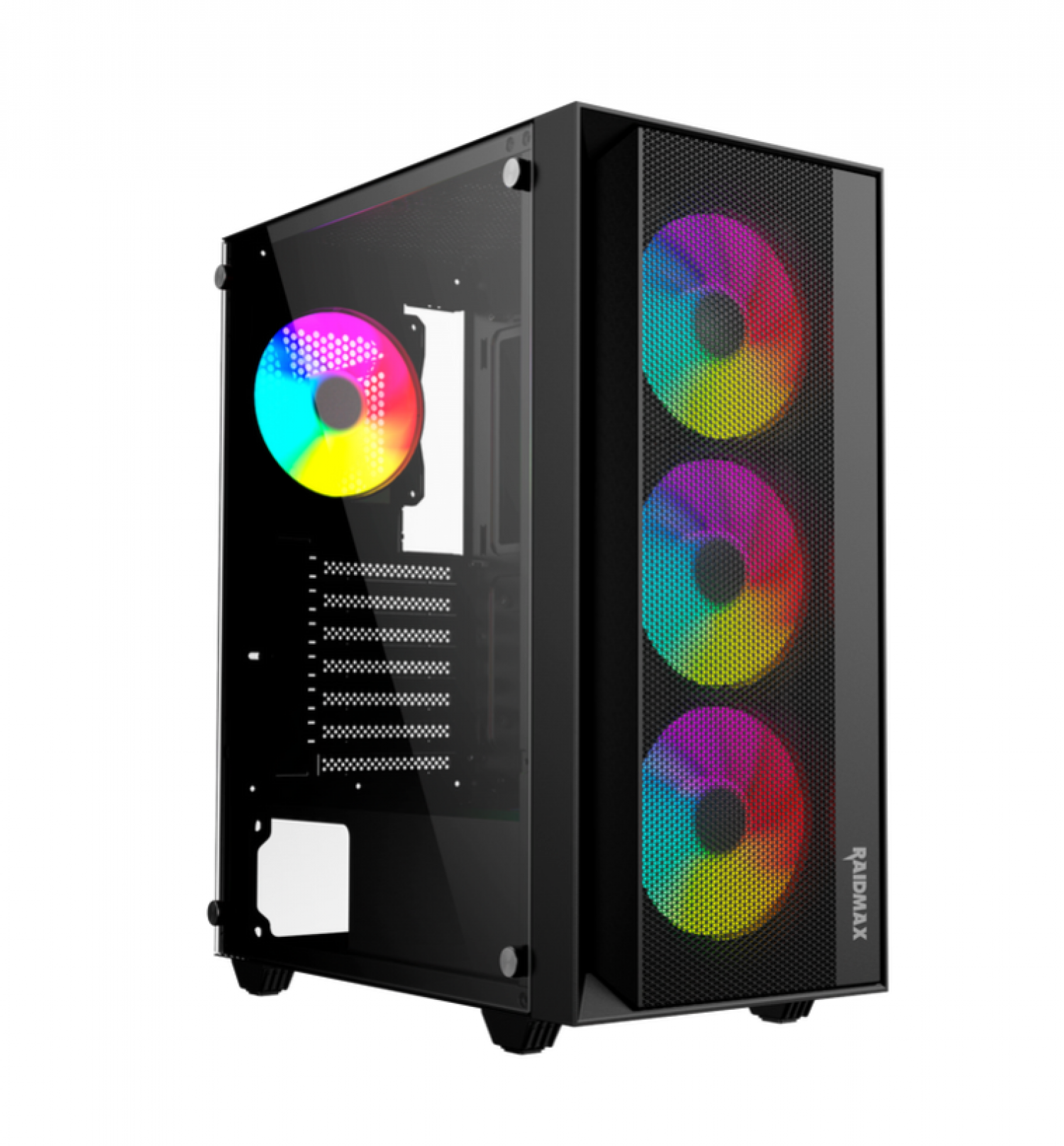 GABINETE GAMER RAIDMAX VECTOR V100 BLACK | Compu Service