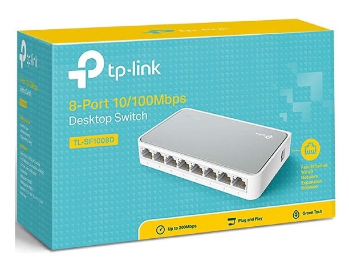 Switch 8P 10/100 TP - Link 1008D | Black
