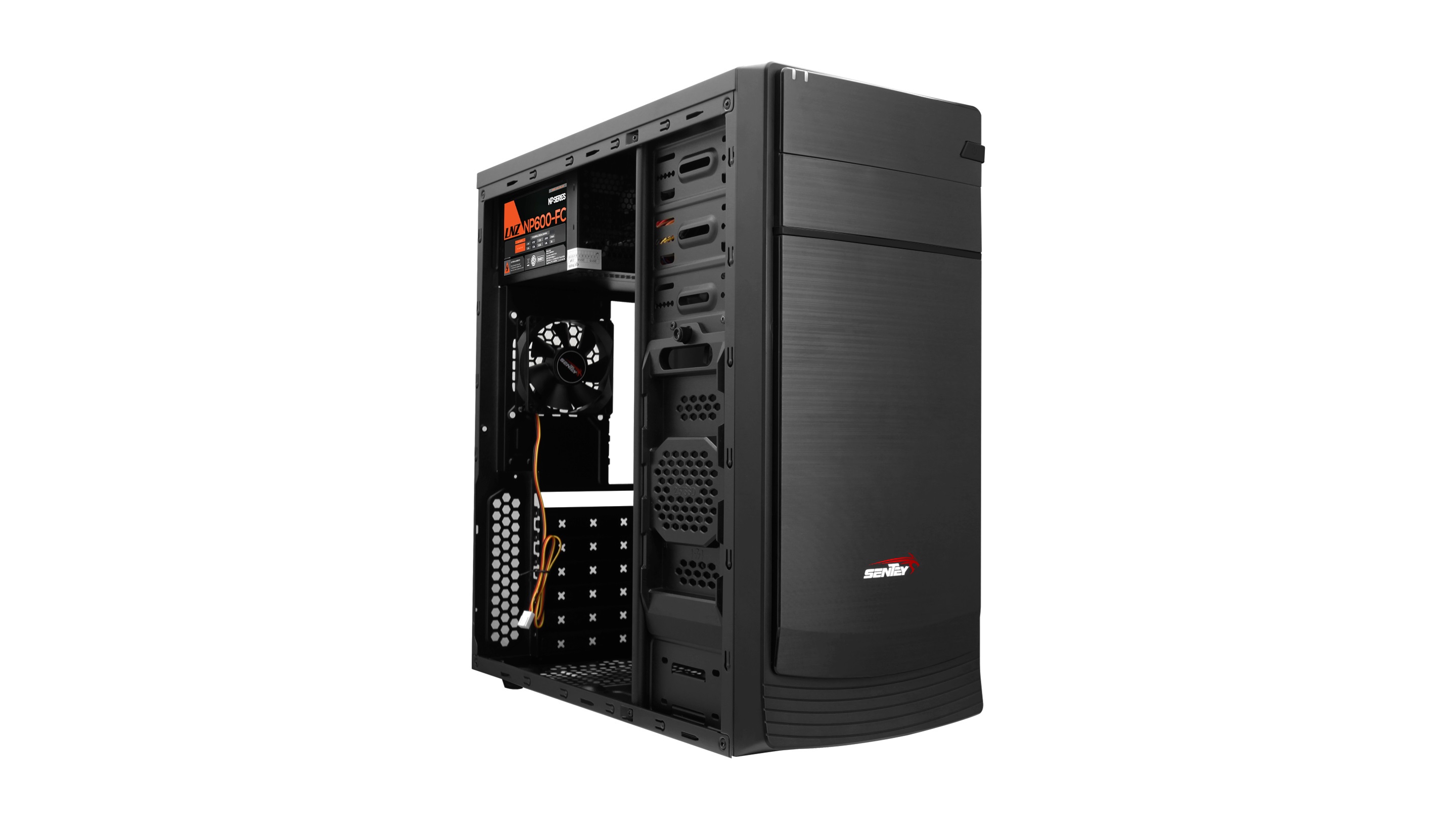 Gabinete Sentey G50 Power Kit Fuente 600W Teclado Mouse Parlantes | Clan CO