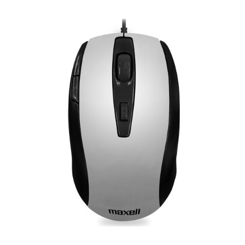 Mouse Maxell Optico Plata 5 Botones | Click Gaming