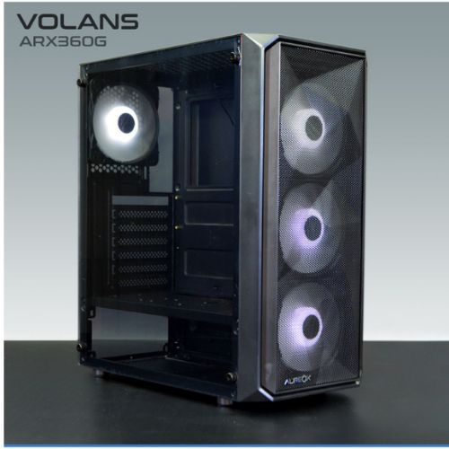 Gabinete Aureox Volans Arx360g - 4 Fans | Click Gaming