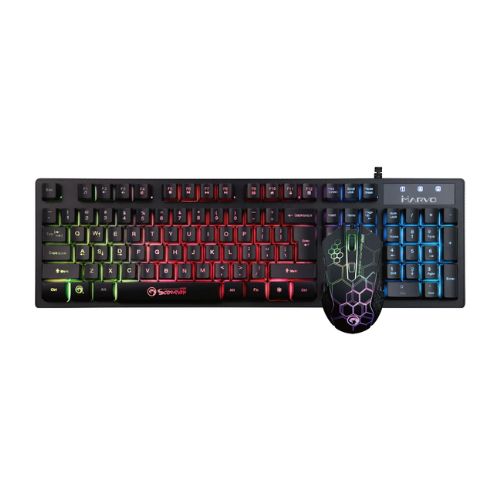 Kit Teclado Y Mouse Gamer Marvo Km409 Led | Click Gaming