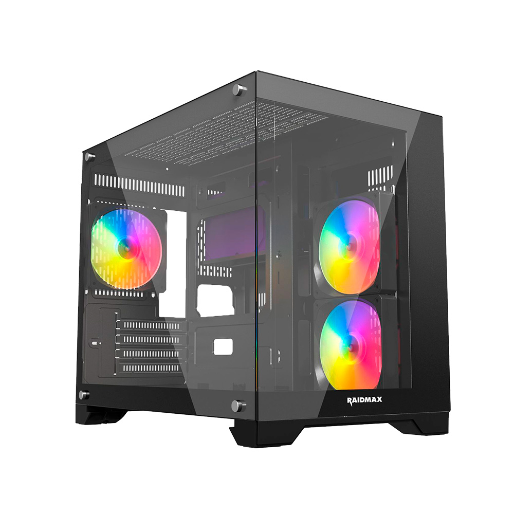 GABINETE GAMER RAIDMAX INFINITA i600 FISHTANK TG RGB | Crosshair Gaming Computacion