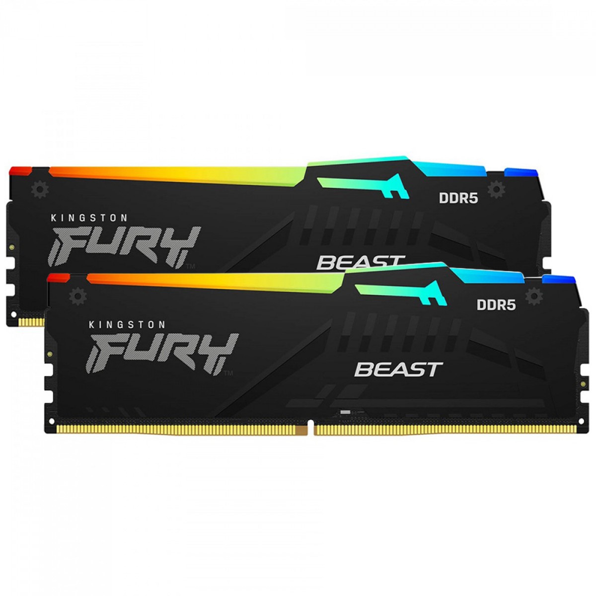 MEMORIA RAM (DDR5) KINGSTON 32GB (2x16GB) 5600 MHZ FURY BEAST BLACK RGB | Crosshair Gaming ...