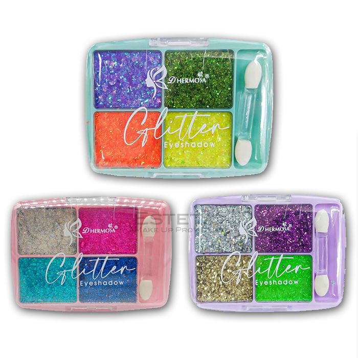 Paleta Pretty Glitter x4 Colores DHermosa Pro | Estetic Make Up