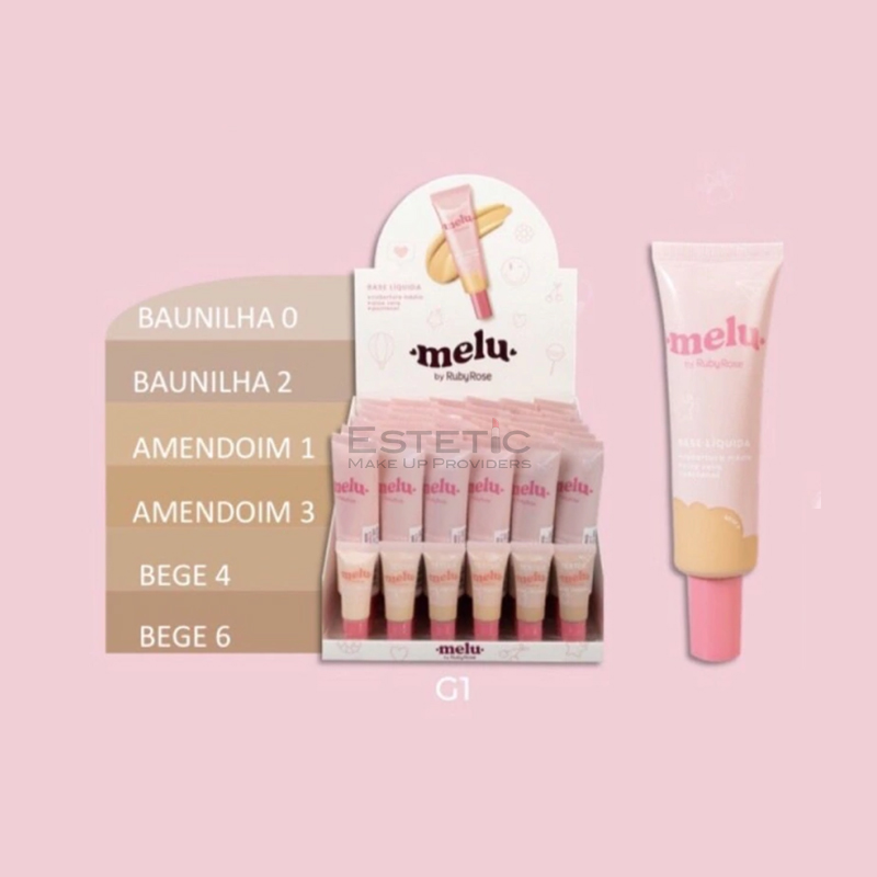 Base Liquida Profesional Melu Ruby Rose | Estetic Make Up - Maquillaje ...