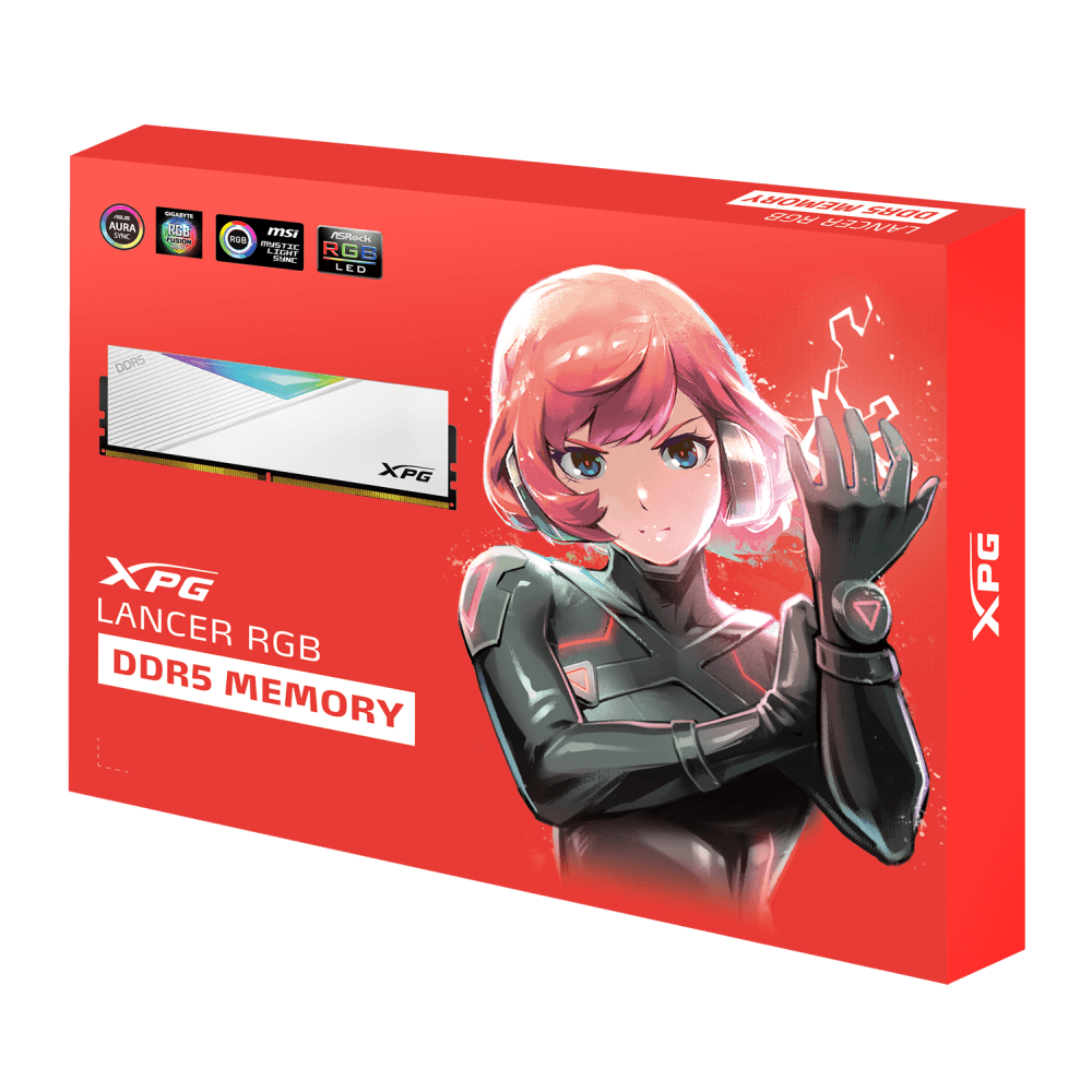 Memoria 64gb 2x32 6000mhz Ddr5 Xpg Lancer Rgb White Adata | HYPERGAMING