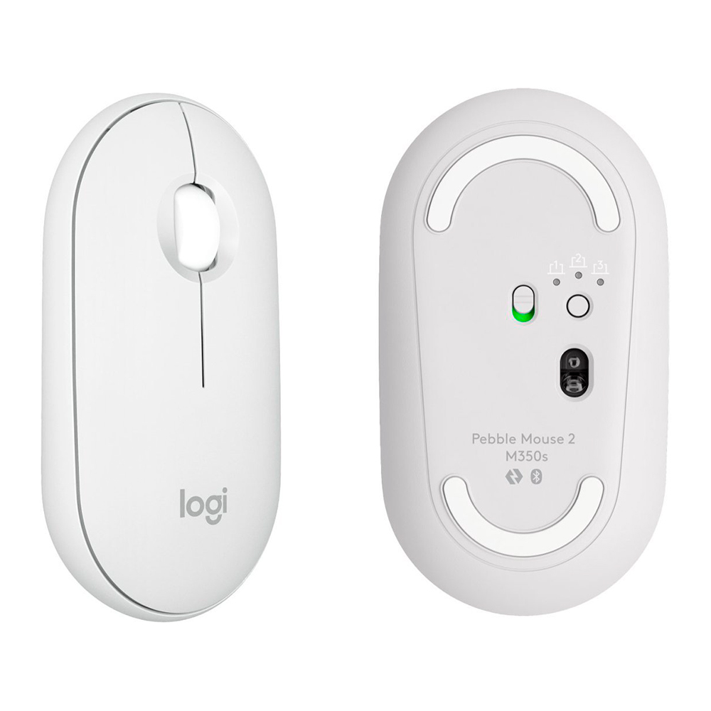 Mouse Pebble 2 M350s Wireless Blanco Logitech | HYPERGAMING