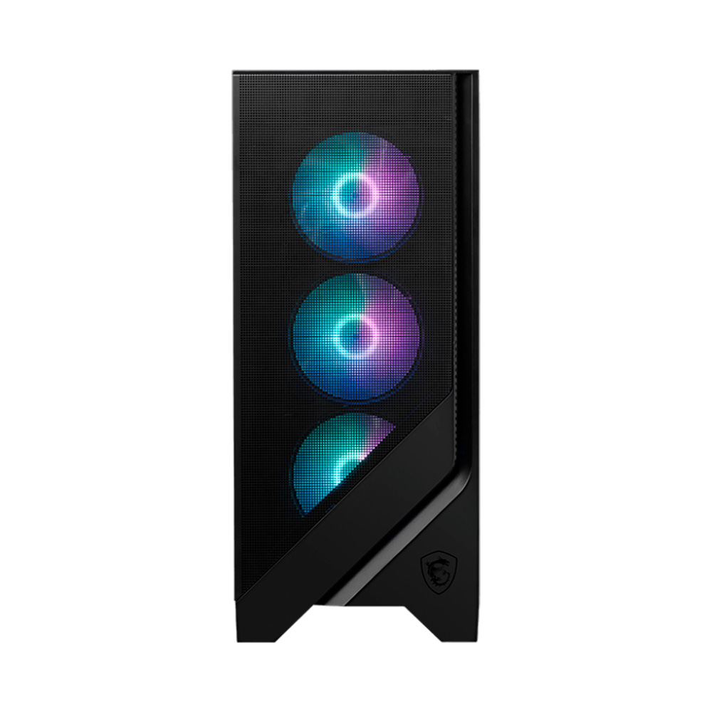 Gabinete Mag Forge 320r Airflow Tg Black Argb 4 Fans Msi