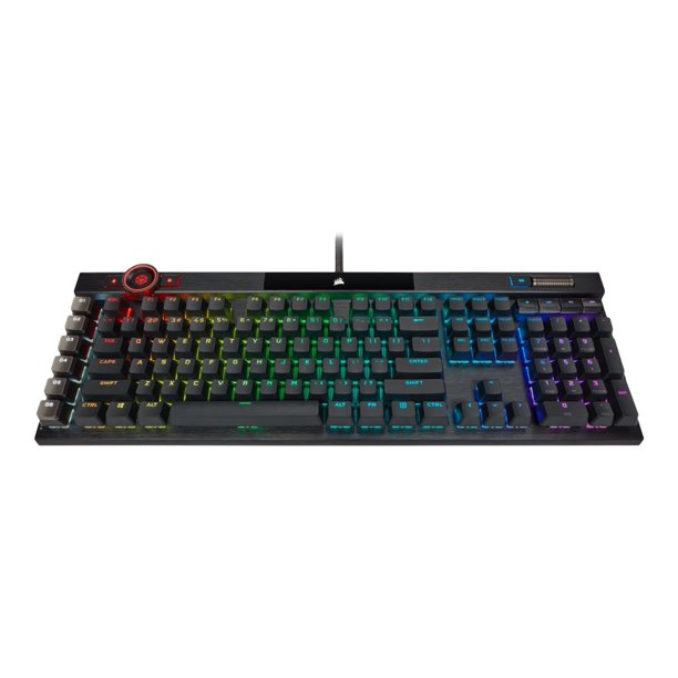 Teclado K100 Rgb Cheery Mx Speed Black Us Corsair | HYPERGAMING