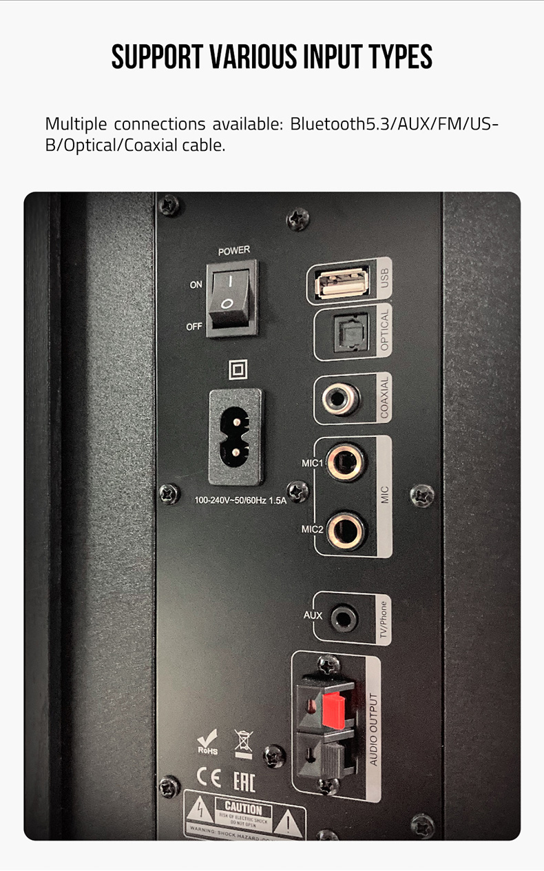 PARLANTE FYD FENDA T-60X PRO BLACK | Megasoft Argentina